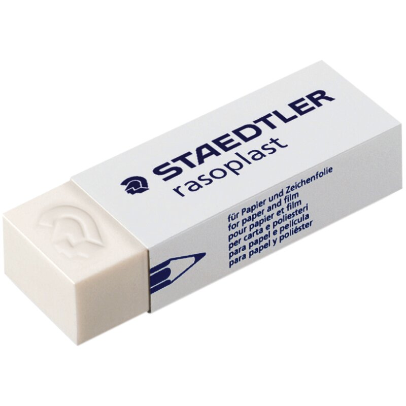 STAEDTLER Kunststoff Radierer rasoplast B40 weiß, 1,30