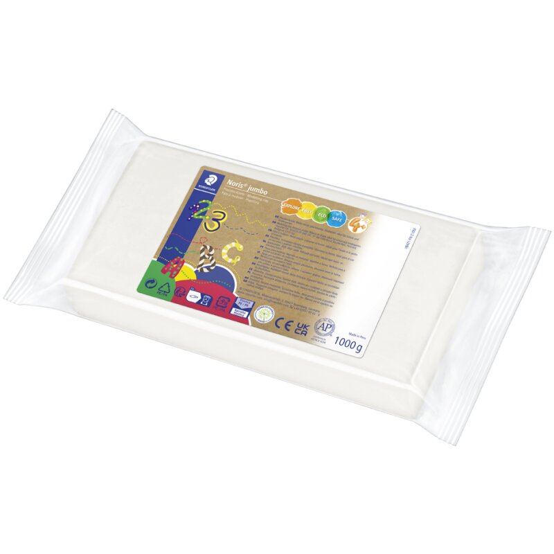 STAEDTLER Plastilin Knete Noris Club weiß 1.000 g, 6,77