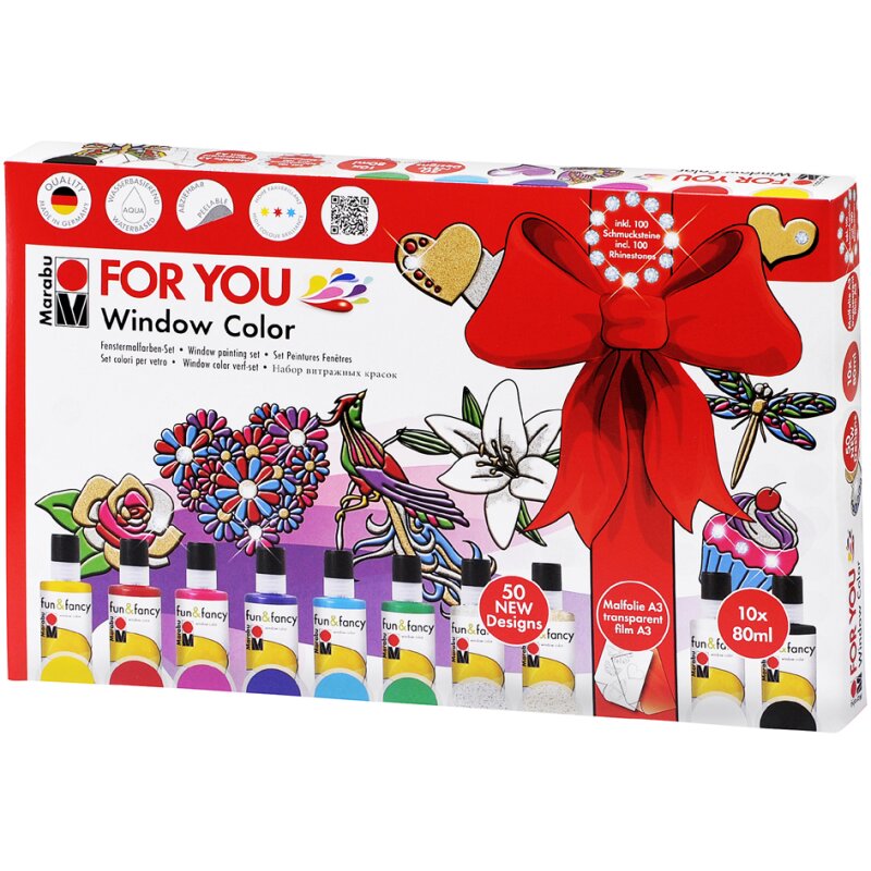 Marabu Window Color "fun & fancy" Set FOR YOU, 26,61