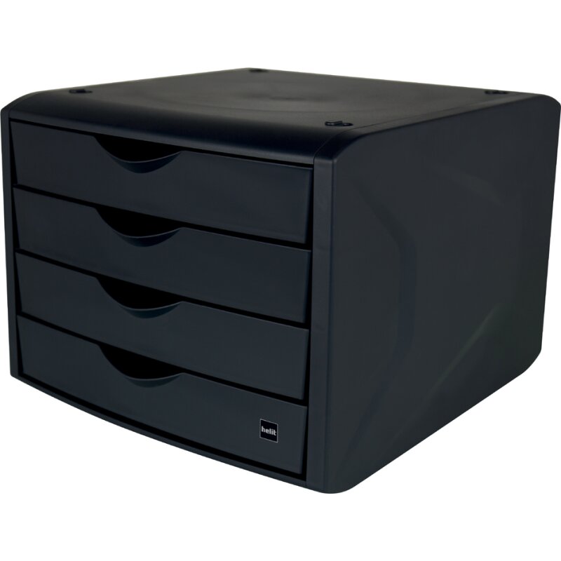 helit Schubladenbox "the green chameleon" schwarz 4 Schübe, 18,54